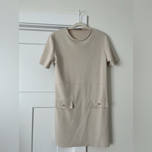 Zara | Dresses | Zara Cream Dress | Poshmark